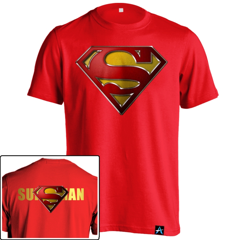 Jual Kaos Superman HER-151 Baju Superhero Old Warna Merah Sablon ...