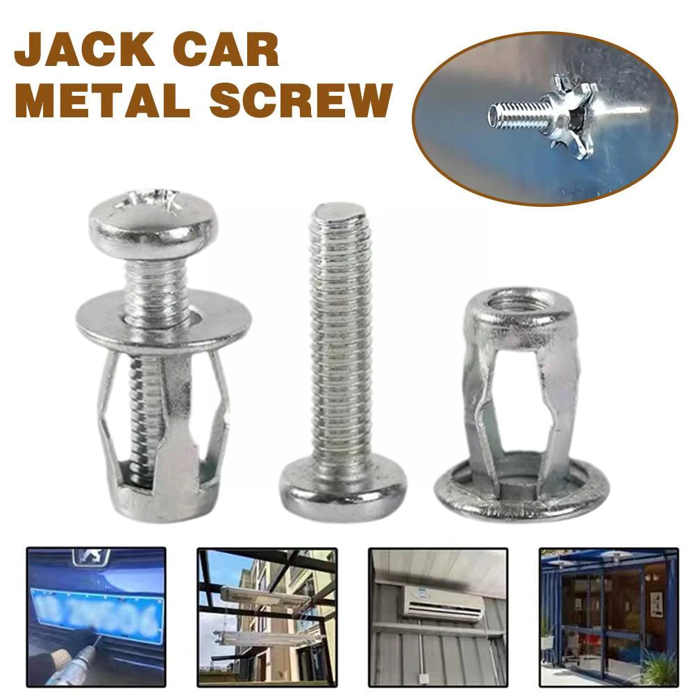 Jual 10PCS Jack Nut - Rivet Plat Metal Mur Baut Drat Sekrup Fisher M4 ...