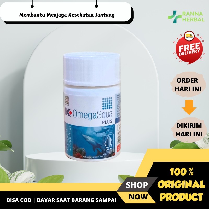 Jual K Omega Squa Plus Original Squalene & Lecithin 1 Botol is 30 ...