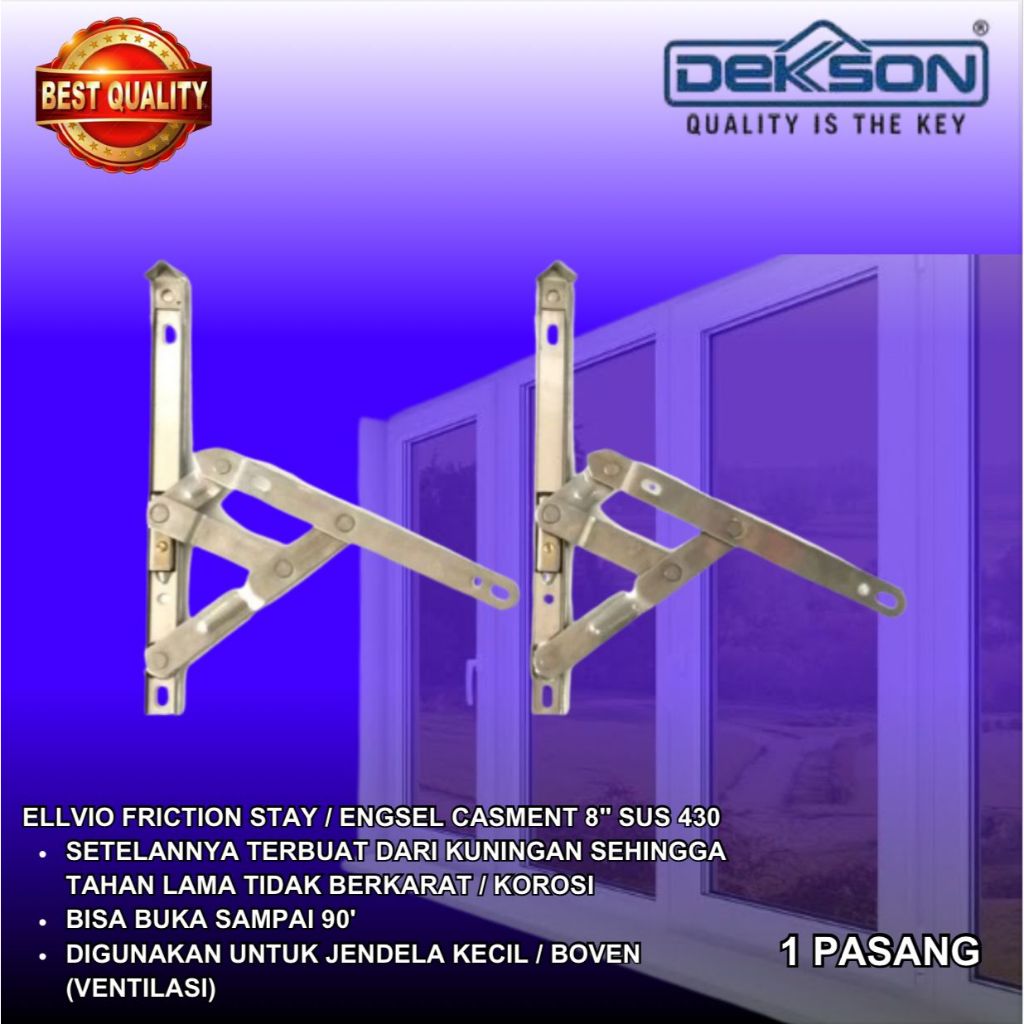 Jual Engsel Jendela Casment / Friction Stay Stainless Steel SUS 304 ...