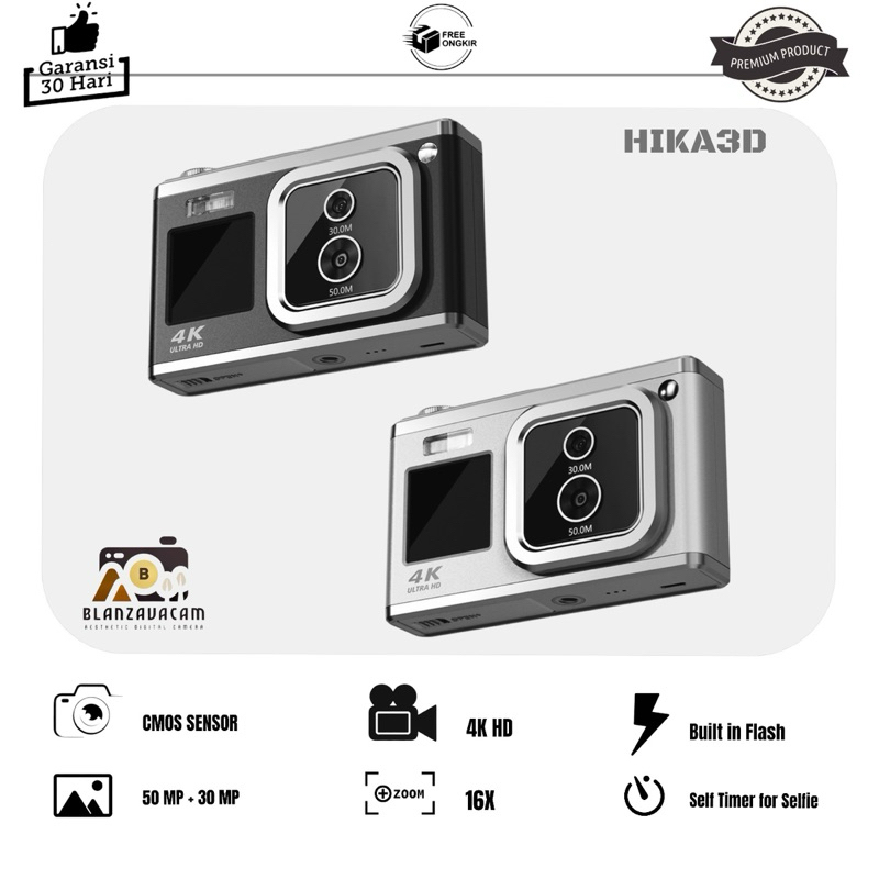 Jual HIKA3D Digital Camera/ Dual Screen dan Dual Lense Digicam ...