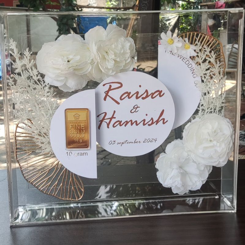 Jual BINGKAI MAHAR PERNIKAHAN AKRILIK | Shopee Indonesia