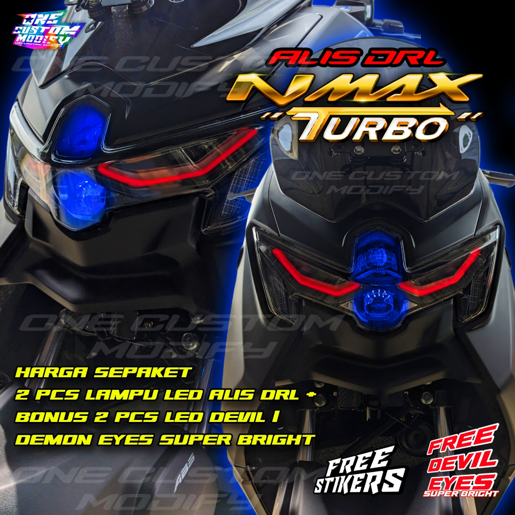 Jual Lampu Alis DRL Nmax Turbo Tech Max Neo LED Variasi Motor One ...
