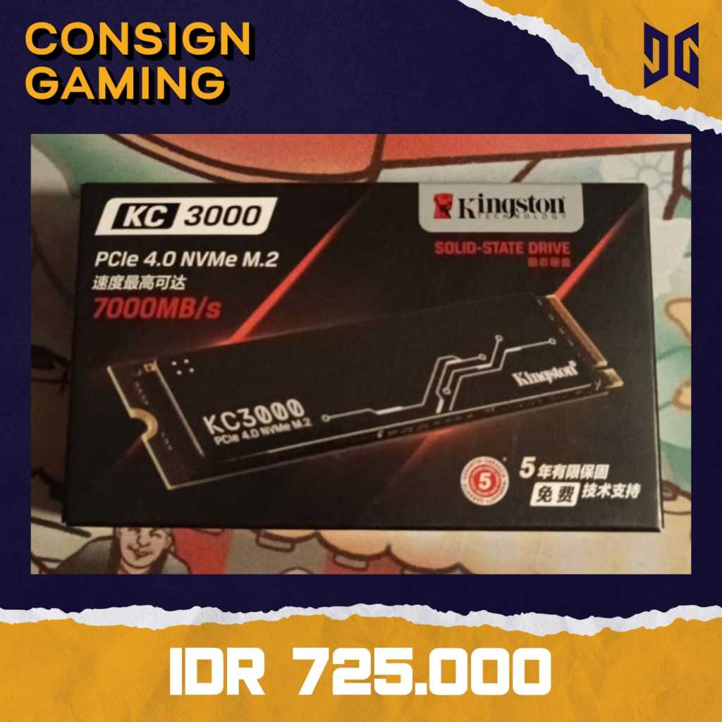 Jual KINGSTON KC 3000 512GB M.2 NVME ( CODE : RI595 ) | Shopee Indonesia