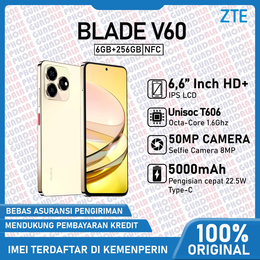 Jual ZTE Blade V60 NFC 6GB/256GB 50MP AI CAMERA - Garansi resmi ...