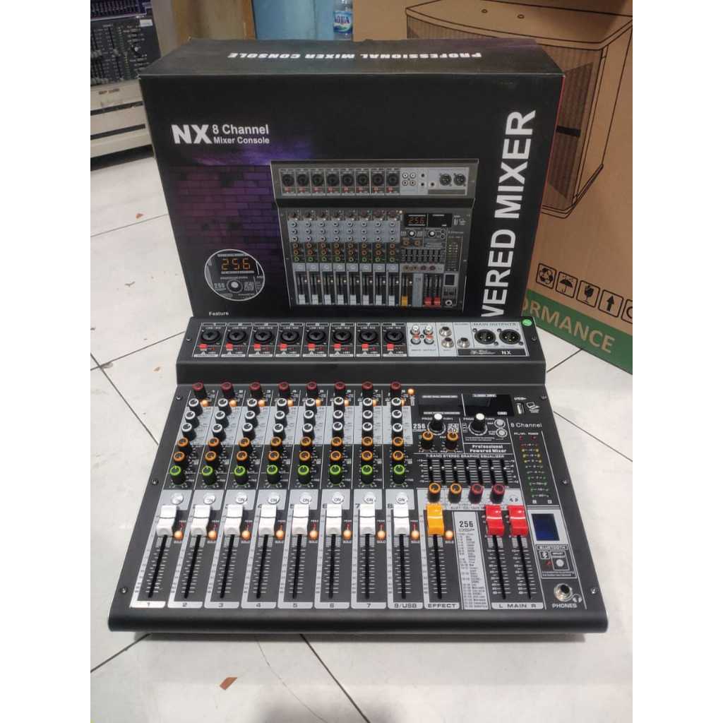 Jual Mixer Power Black Spider NX8 NX-8 NX 8 Original 8 Chanel Plus ...