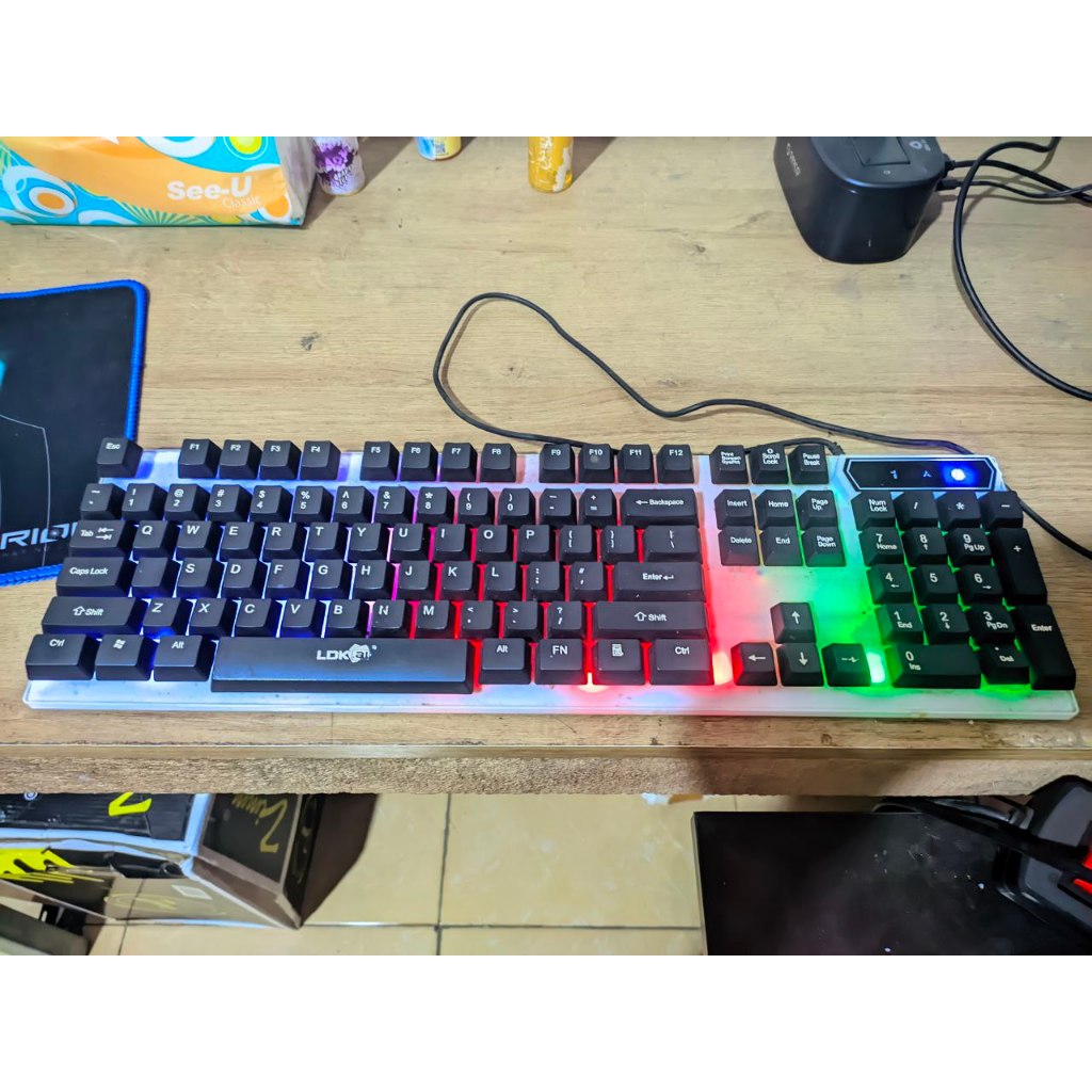 Jual keyboard gaming rgb second | Shopee Indonesia