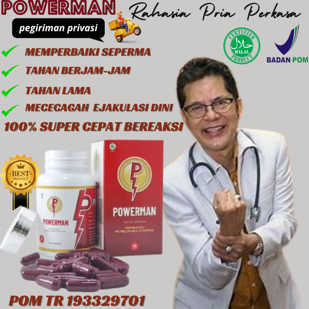 Jual [BISA COD] HARGA PROMO POWERMAN pembesarpenis original 100% kuat pria tahan lama original ...