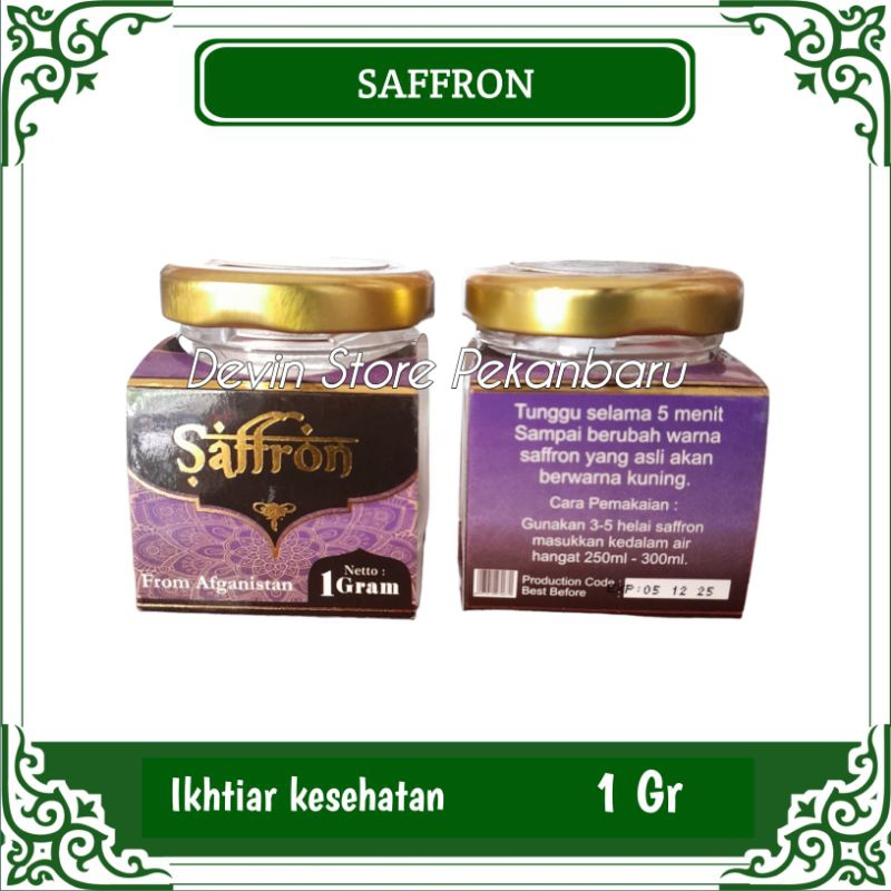 Jual Saffron 1 gram / Zafron / Jafaron / Zafaron | Shopee Indonesia