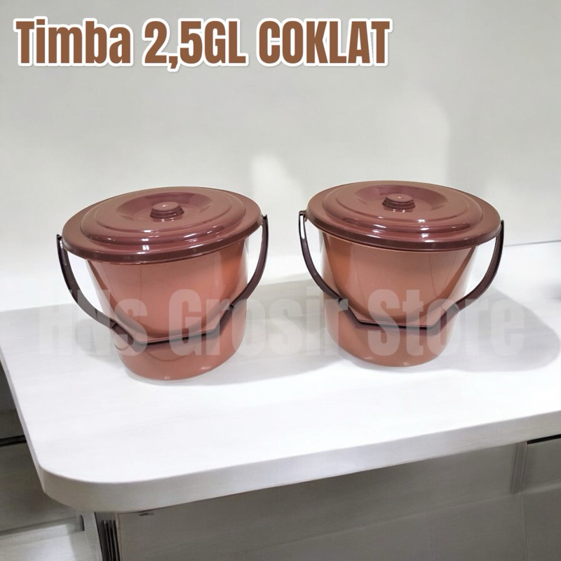 Jual Timba tutup 2½ gl capucino + pegangan plastik grosir | Shopee ...