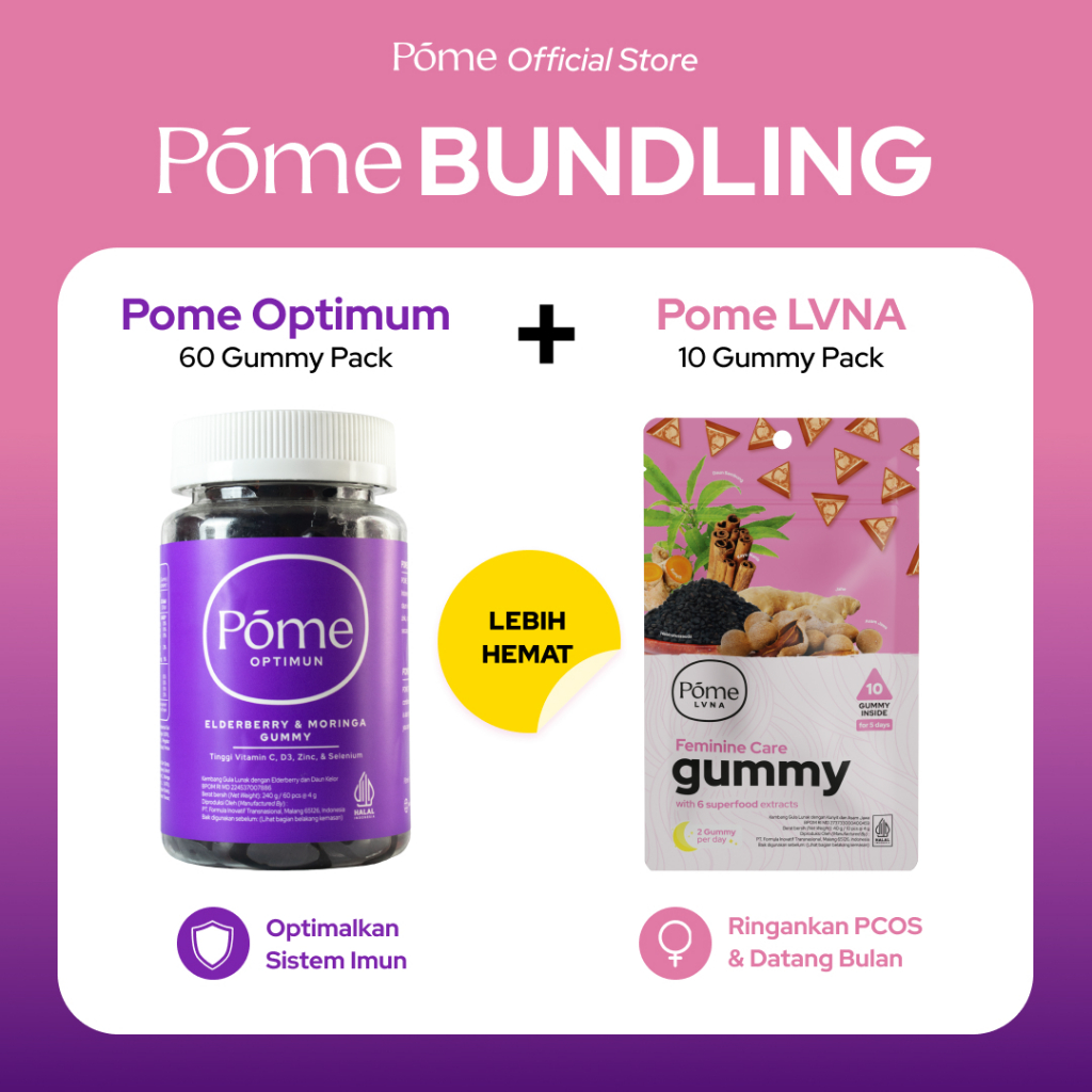 Jual POME BUNDLING (Pome OPTIMUN 1 Botol & Pome LVNA 1 Sachet) - Lebih ...