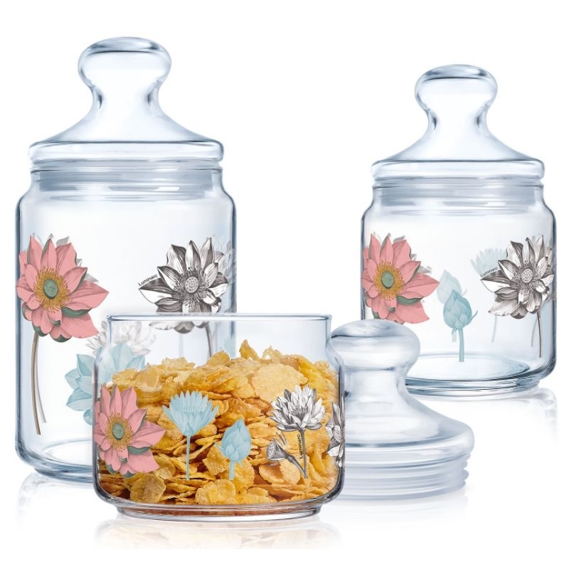 Jual Luminarc Toples Pot Club Dulashi Set of 3 V8696 | Shopee Indonesia