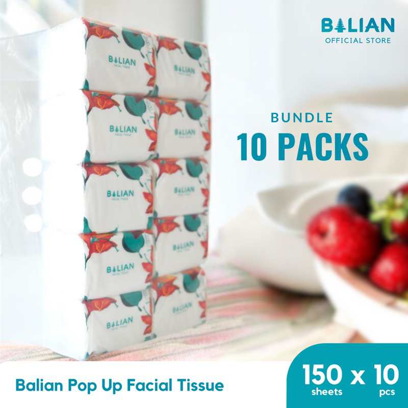 Jual Tisue BUNDLE [150s X 10pcs] / Balian Pop Up Tissue / Tissu Wajah ...