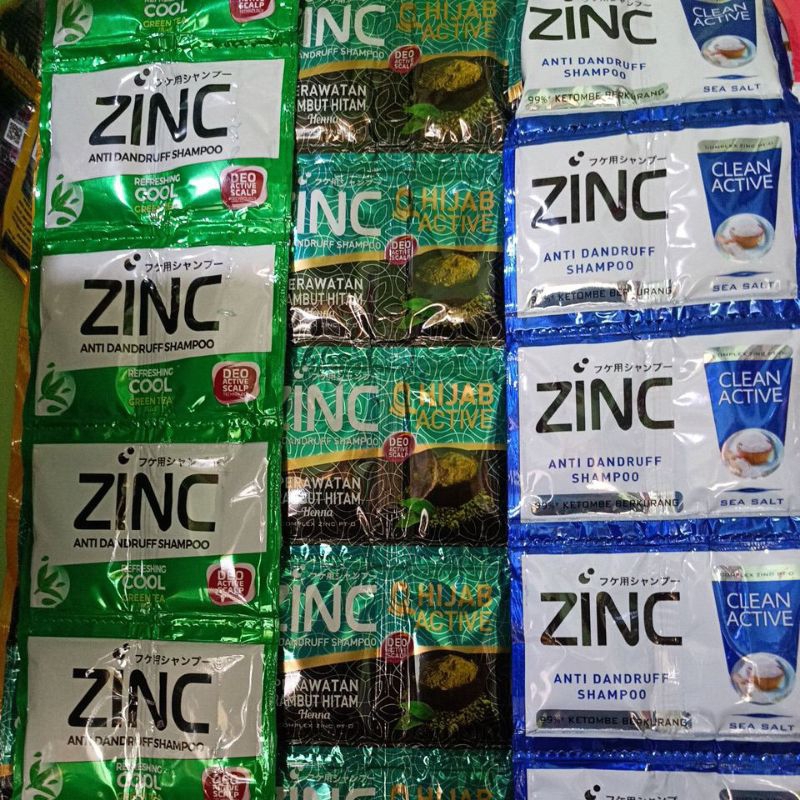 Jual Zinc Shampoo Sachet 1 renceng isi 24 Sachet Shampoo Zinc | Shopee ...