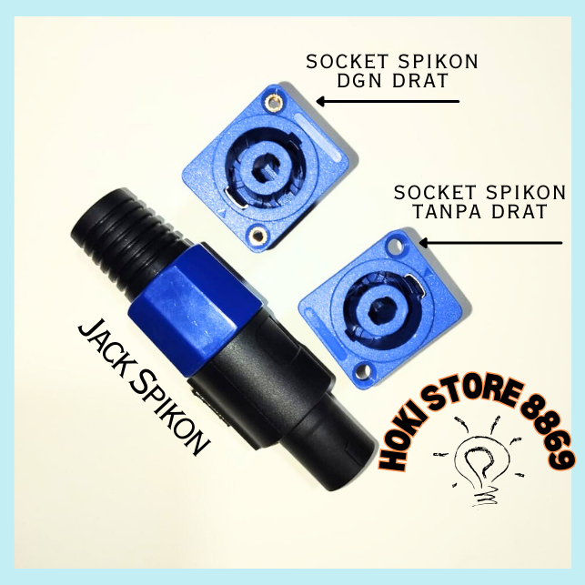 Jual JACK SPIKON SOKET SPIKON / SPIKON SATU SET JACK AUDIO ( JACK ...