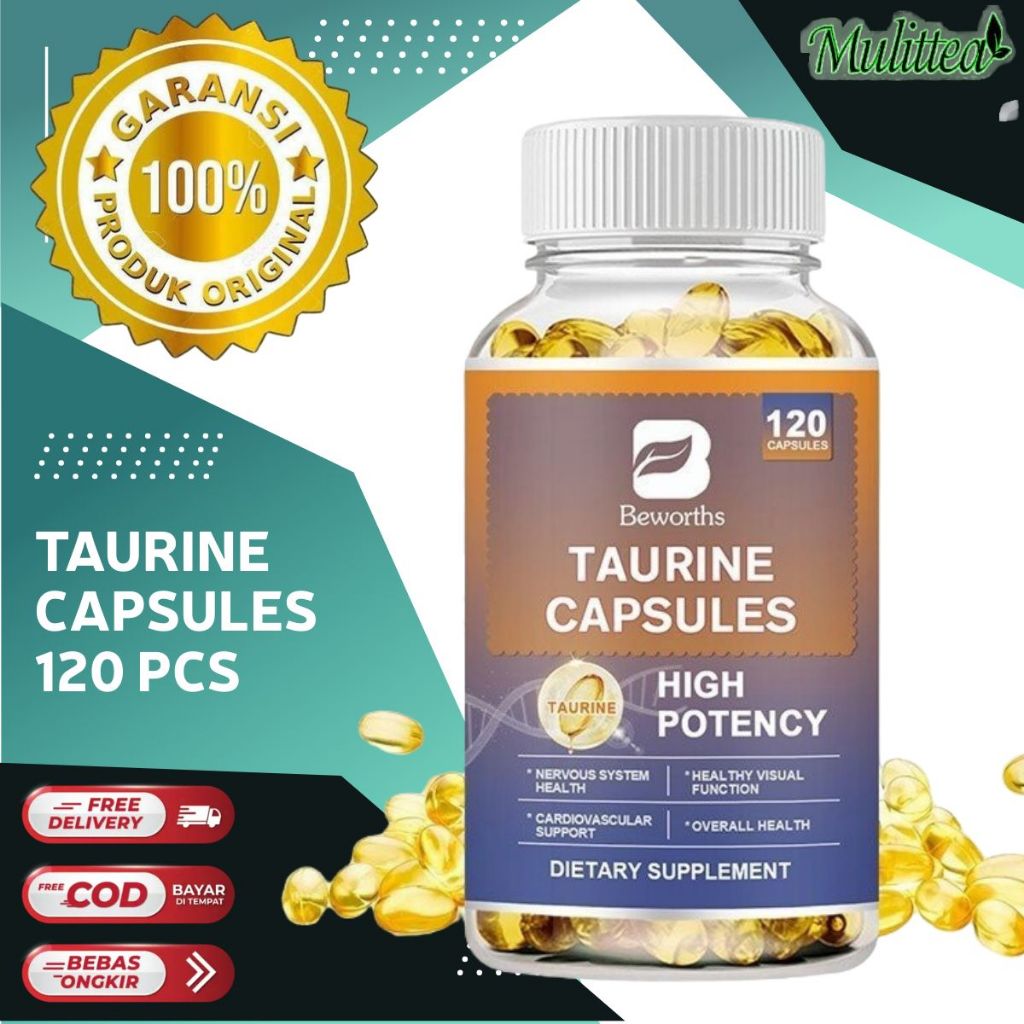Jual BEWORTHS Taurin Kapsul 1000MG Kekuatan Ganda untuk Visual Sistem ...