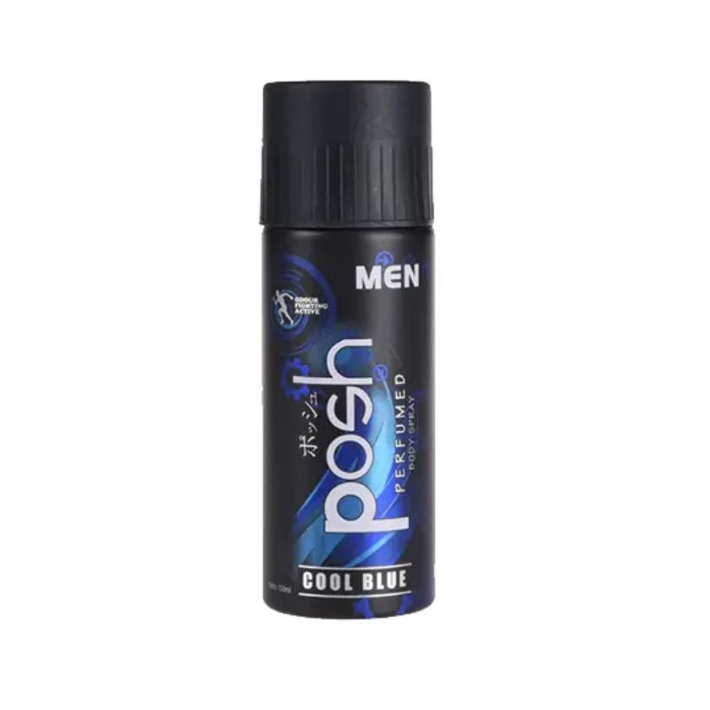 Jual Posh Men Perfumed Spray Cool Blue 150 ml | Shopee Indonesia