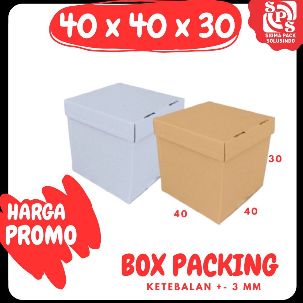Jual Box Kado 15x15 / 20x20 / 25x25 / 30x30 / 40x40 Set Hee Bee Kardus ...