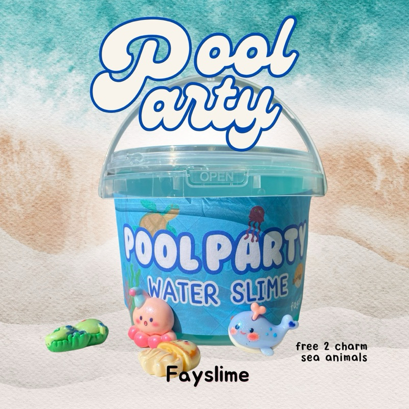 Jual Pool party water slime by fayslime | water slime | Shopee Indonesia