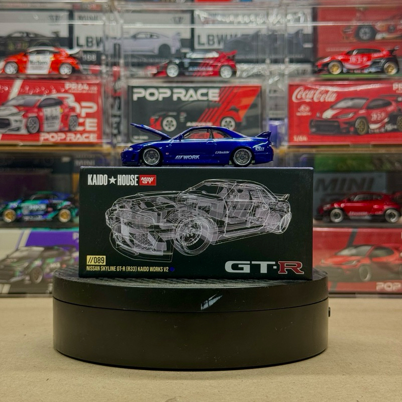 Jual MINI GT KAIDO HOUSE NISSAN SKYLINE GT-R R33 KAIDO WORKS V2 BLUE ...