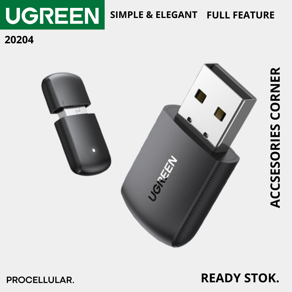 Jual Ugreen Wifi Adapter Wireless Receiver PC Komputer Dual Band 2.4Ghz ...