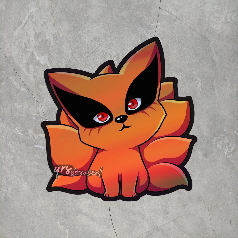 Jual Stiker Anime Naruto Kurama Kyubi Uuran +- 7 x 6,7 cm sticker anime ...