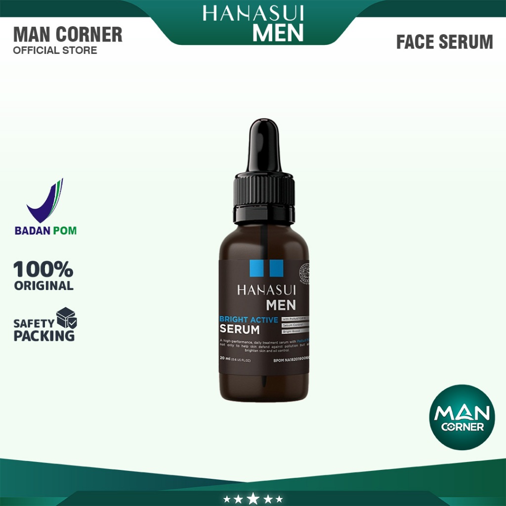 Jual Hanasui Men Bright Active Serum | Man Corner | Shopee Indonesia