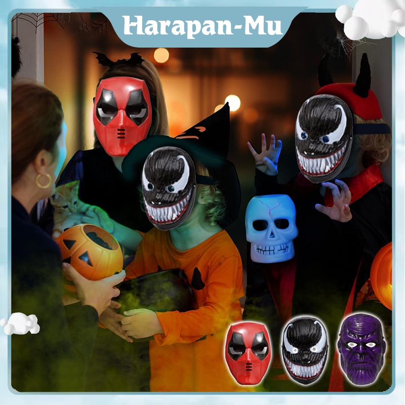 Jual Topeng Halloween Topeng Superhero Marvel Topeng Deadpool Topeng ...