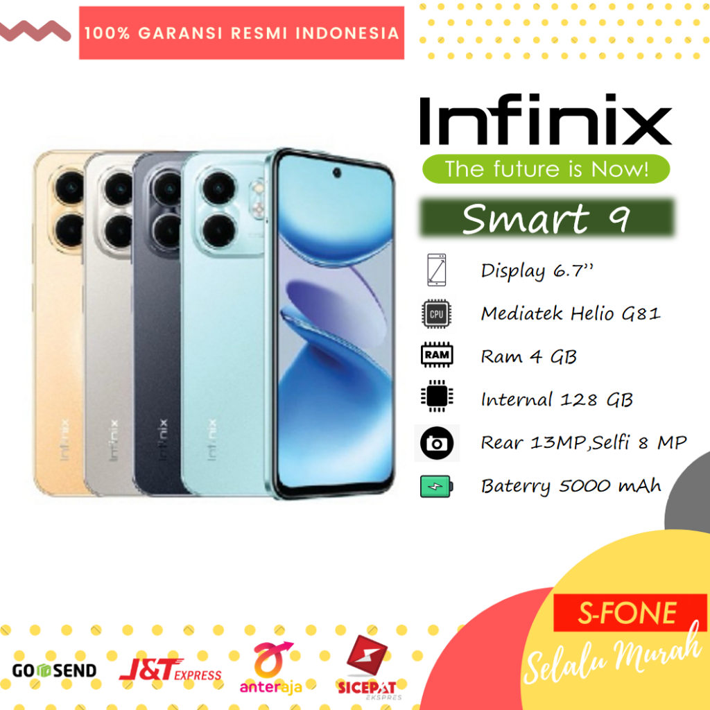 Jual Infinix Smart 9 4/128GB Smart 9 HD 4/64GB Garansi Resmi | Shopee ...