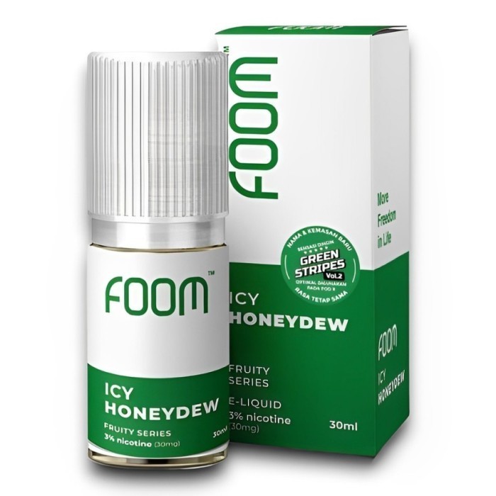 Jual Liquid Foom Icy HoneyDew Green Stripes 30ml 30mg | Shopee Indonesia