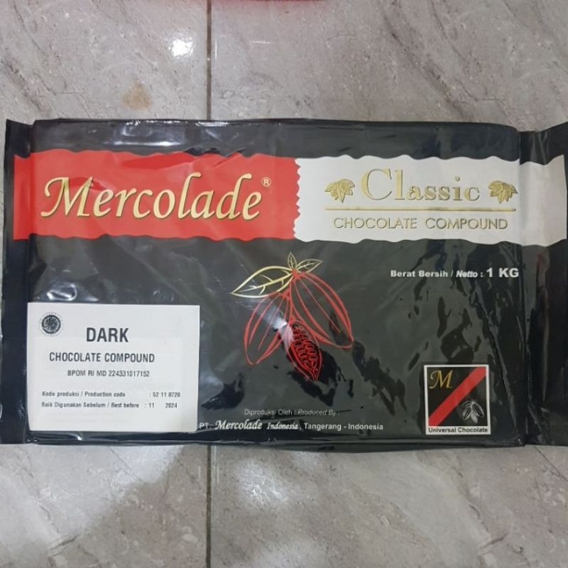 Jual Mercolade 1kg chocolate coklat compound dark | Shopee Indonesia