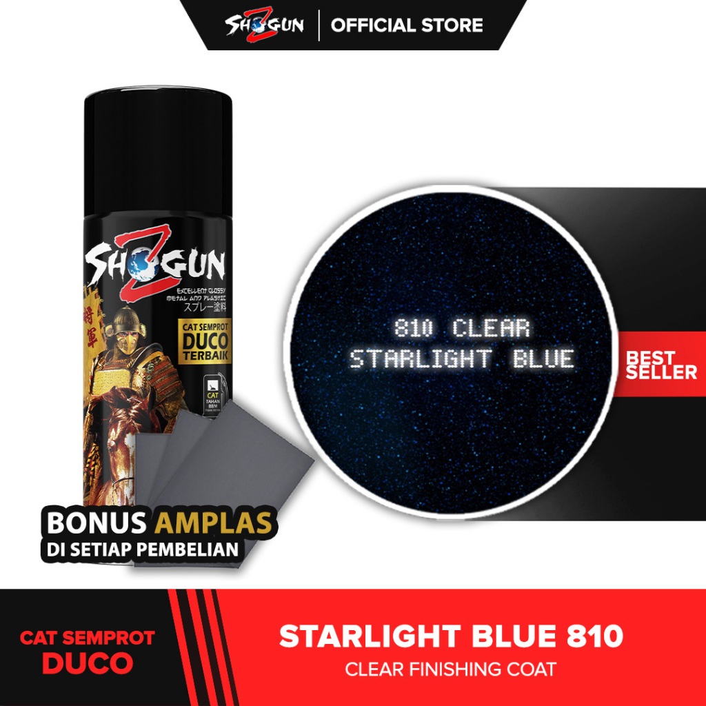 Jual Cat Semprot Motor Shogun Z Paint CLEAR STARLIGHT BLUE 810 ...