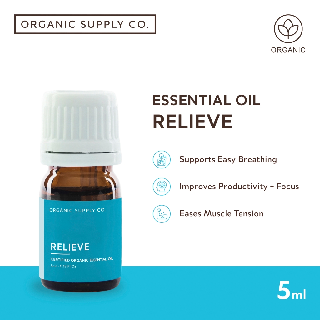 Jual Organic Supply Co. Relieve Essential Oil - Batuk & Pilek | Pure Therapeutic Aromatherapy ...