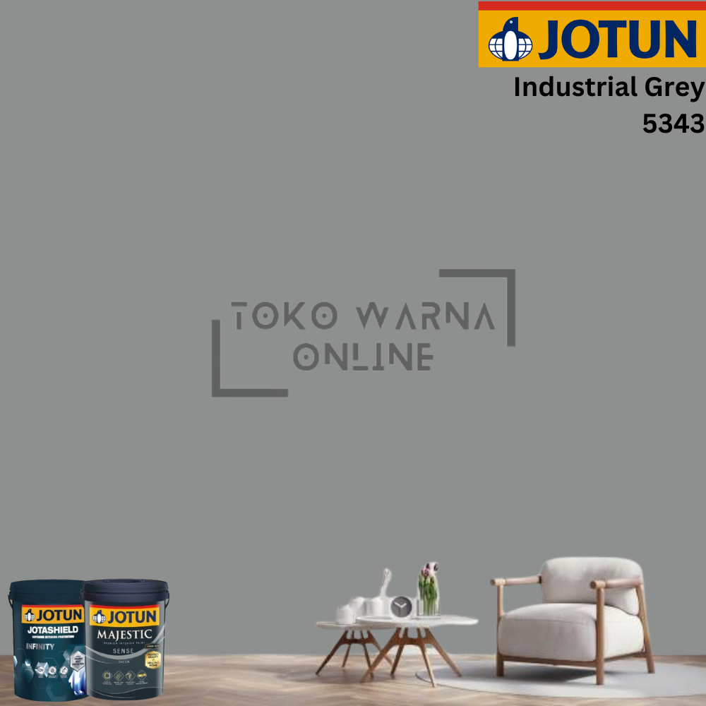 Jual CAT TEMBOK INTERIOR JOTUN SERIES - INDUSTRIAL GREY 5343 (GALON ...