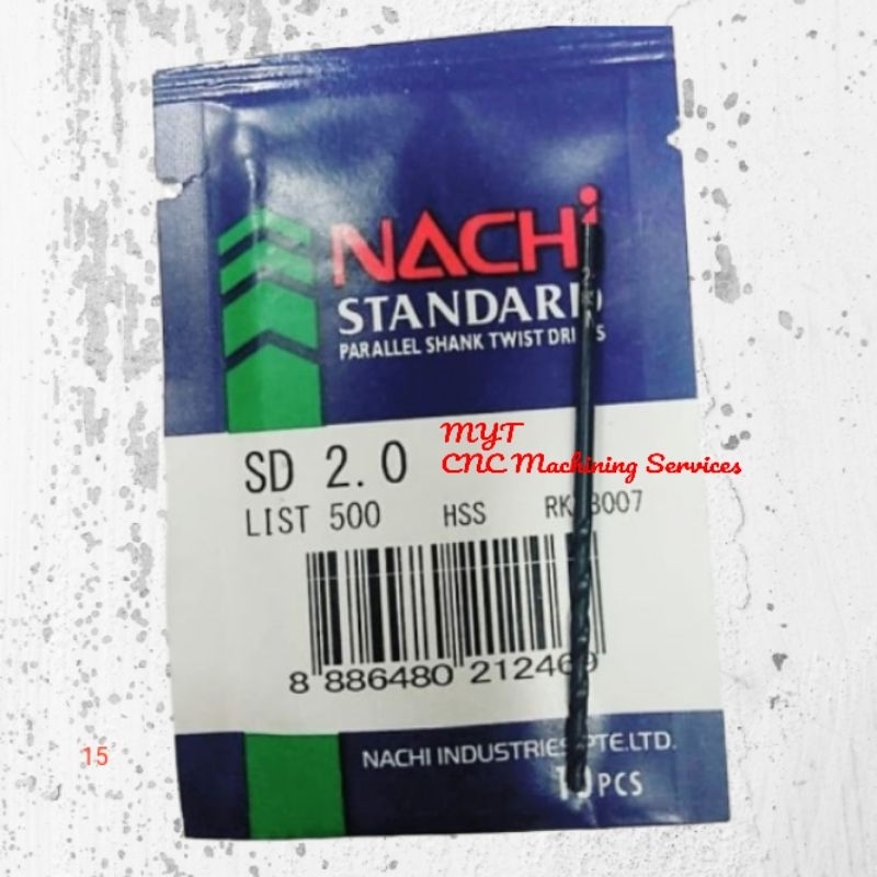 Jual NACHI MATA BOR BESI 2 MM ASLI MATABOR 2MM HSS DRILL BITS ORIGINAL | Shopee Indonesia