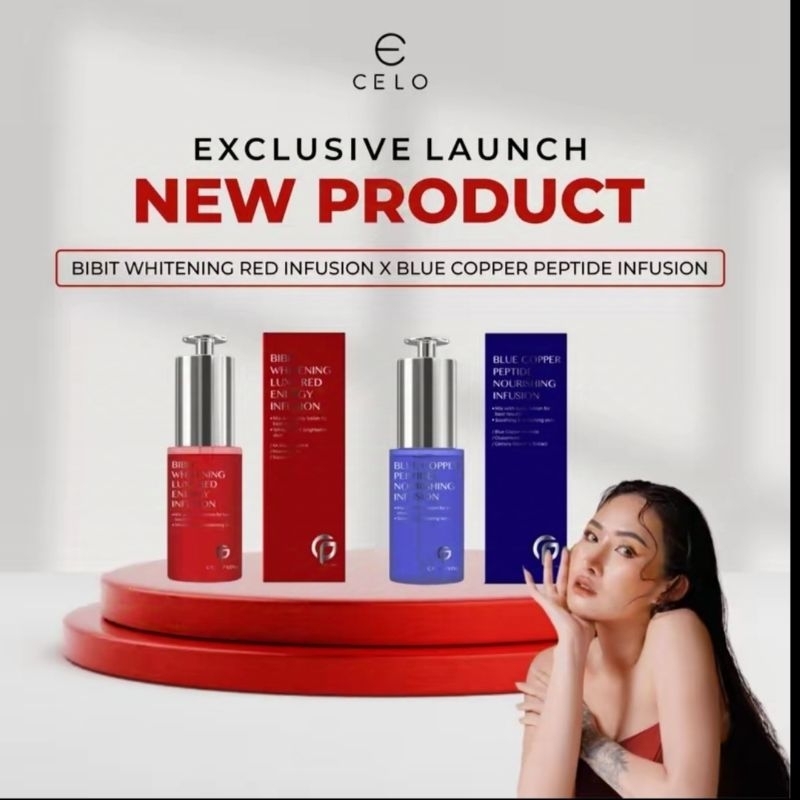 Jual CELO RED LUXE X BLUE COPPER INFUSION LOTION BPOM | Shopee Indonesia