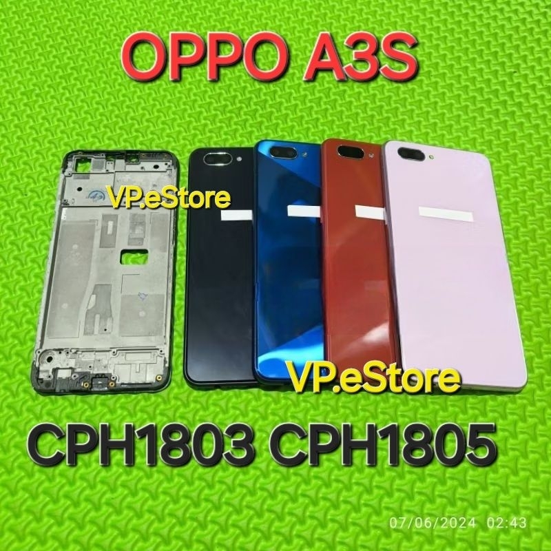 Jual Casing Housing Kesing Full Set OPPO A3S CPH1803 ORIGINAL 100% ...