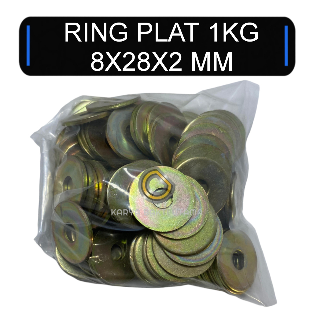 Jual RING PLAT KILOAN | 1 KG RING PLAT 8x28x2 MM | RING PLAT M8 | RING ...