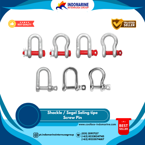 Jual Shackle / Segel Seling tipe Screw Pin 7/8 (6.5 Ton) | Shopee Indonesia