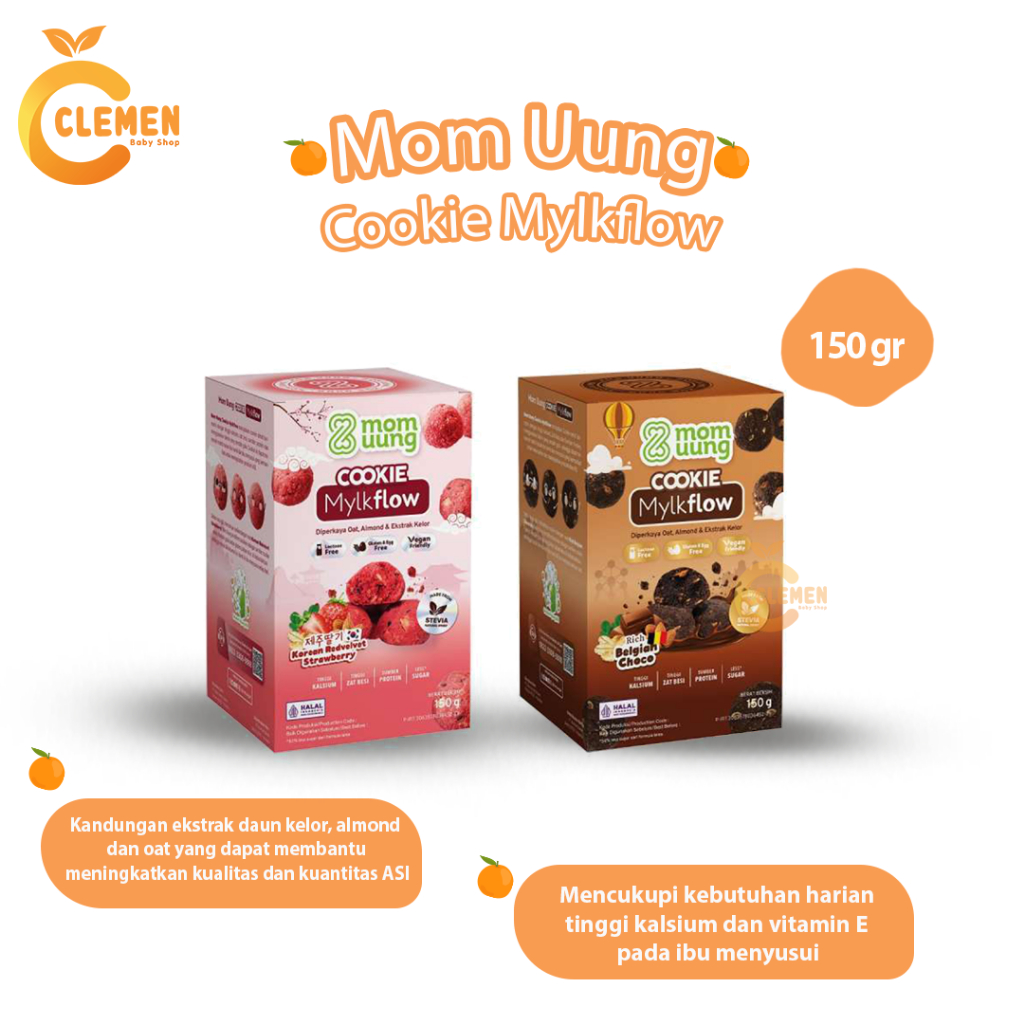 Jual Mom Uung Cookie Mylkflow ( Kukis Pelancar Asi Ibu Menyusui ) | Shopee Indonesia