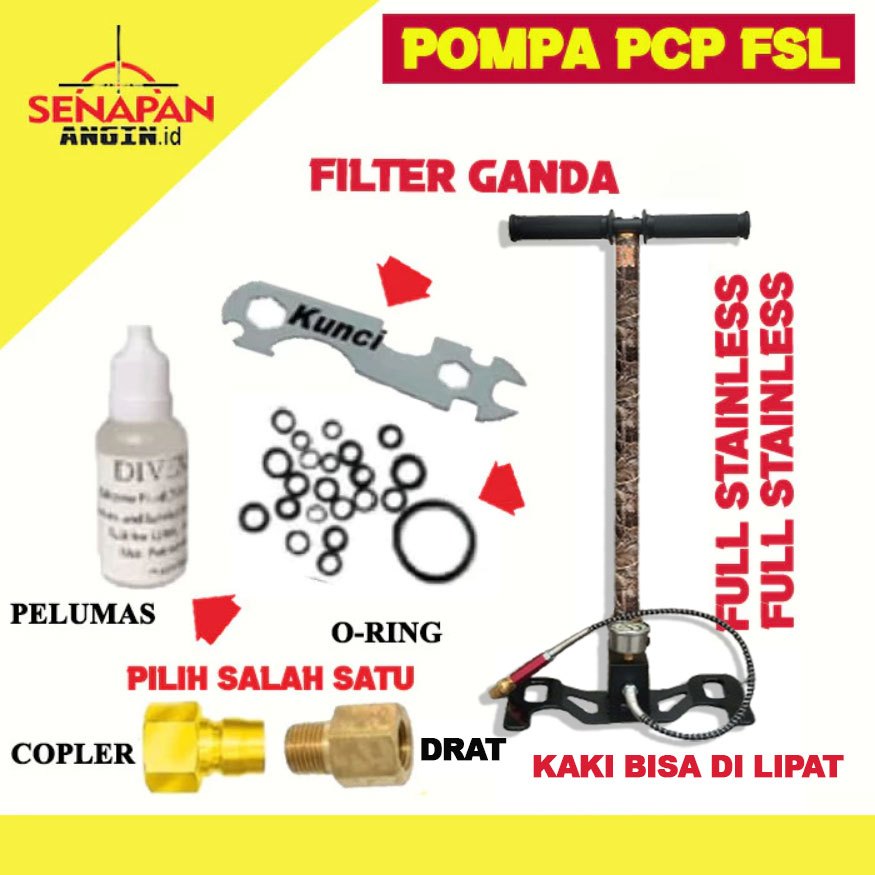 Jual PROMO !! POMPA PCP 4 STAGE 6000 PSI - POMPA PCP 6000 PSI - POMPA PCP FSL KING TIGER ...