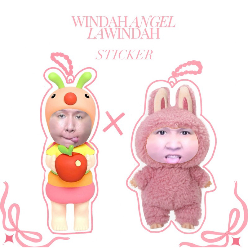 Jual STICKER (ISI 5)WINDAH BASUDARA SONY ANGEL LABUBU | Shopee Indonesia