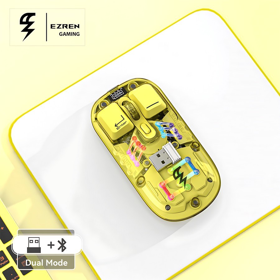 Jual Ezren EZ-M7 Bluetooth Mouse Wireless + 2.4G Silent Click LED 800 ...
