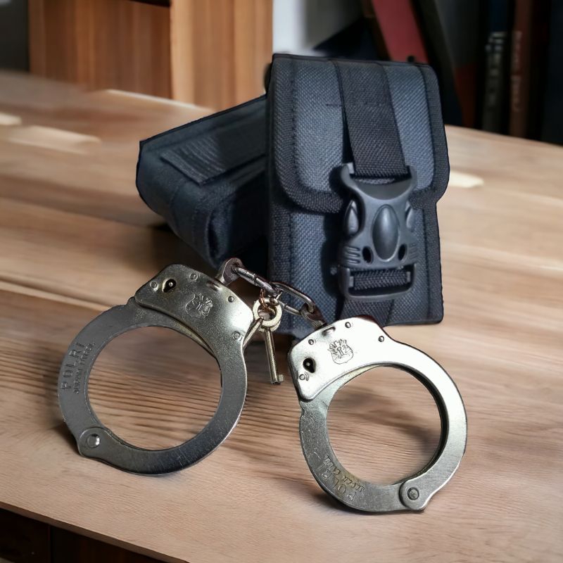 Jual paket set borgol+kotak tempat borgol satpam security | Shopee ...