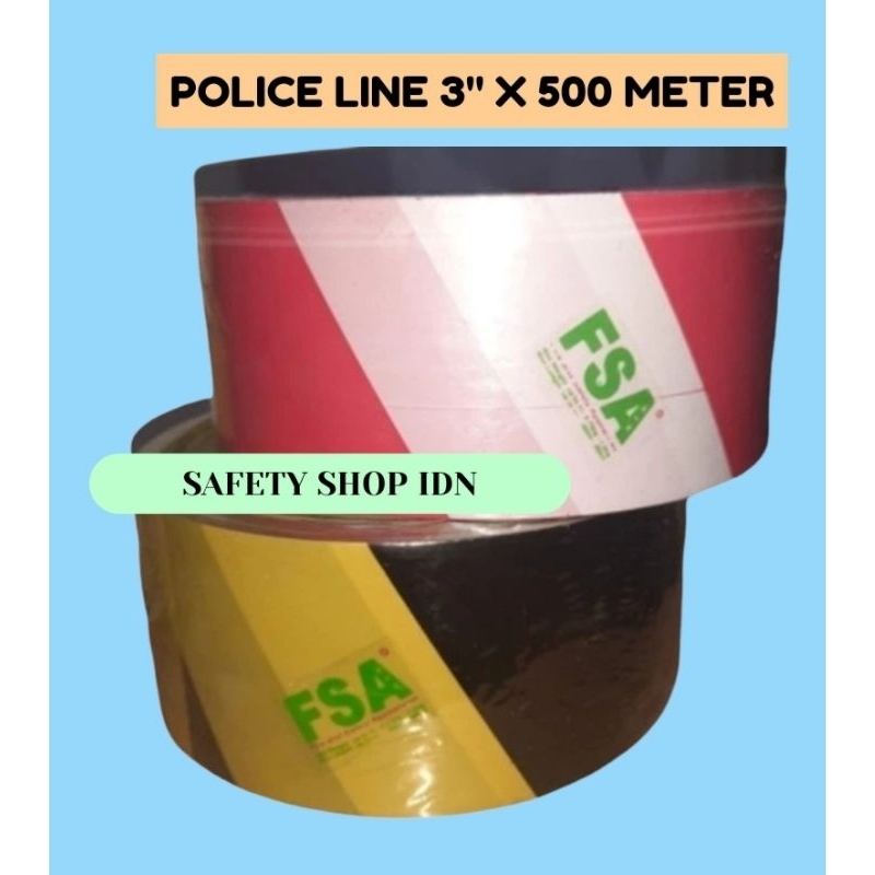 Jual Police Line 3 inch x 500 meter / Police Line 3" x 500 mtr | Shopee ...