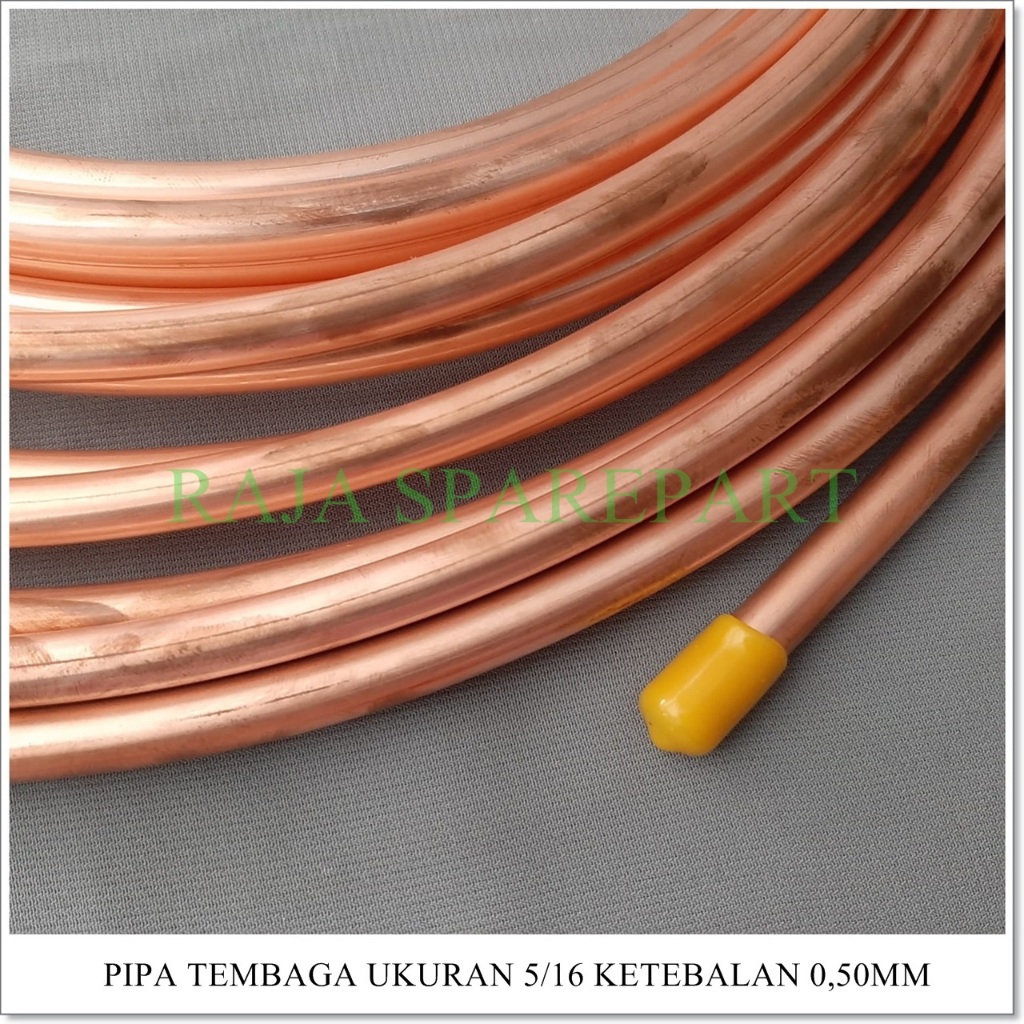 Jual ROLL5/16 PIPA TEMBAGA/COPPER PIPE/PIPA TEMBAGA 5/16 0.5 (HARGA ...