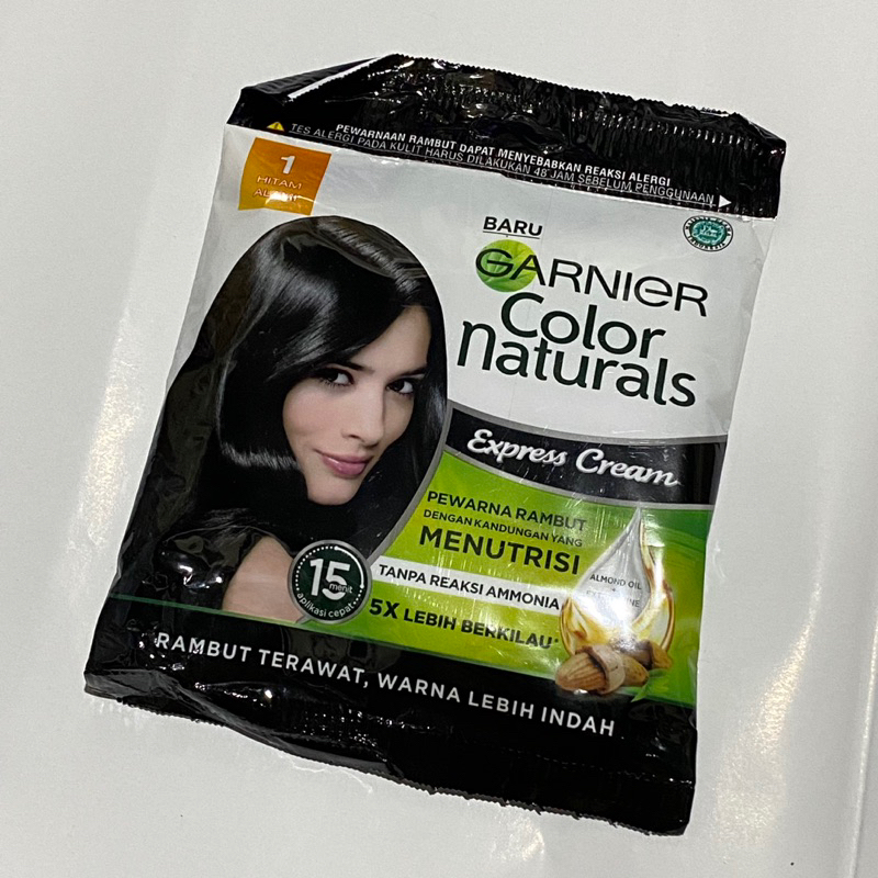 Jual Garnier Color Naturals Express Hair Color 01 Natural Black 20g ...