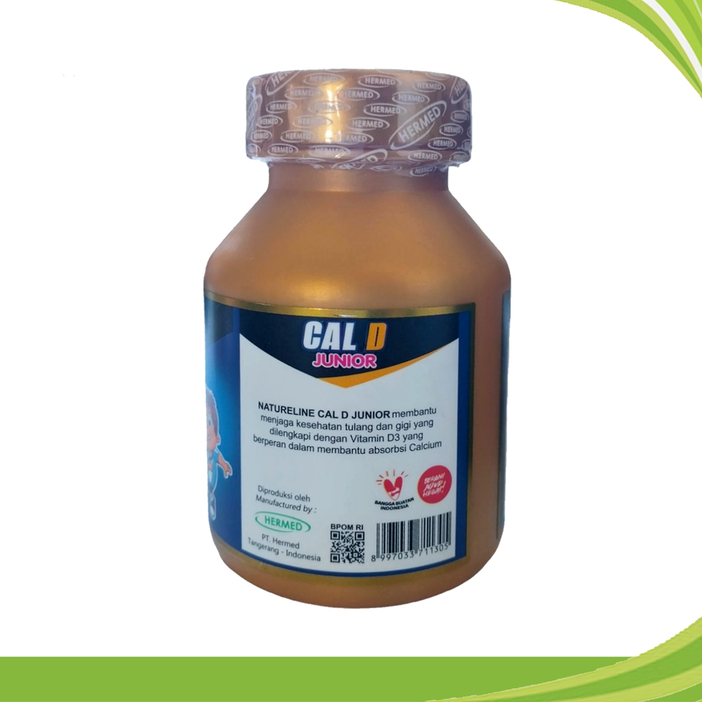 Jual Natureline Cal-D Junior Tablet Kunyah Kalsium Tulang Anak | Shopee ...