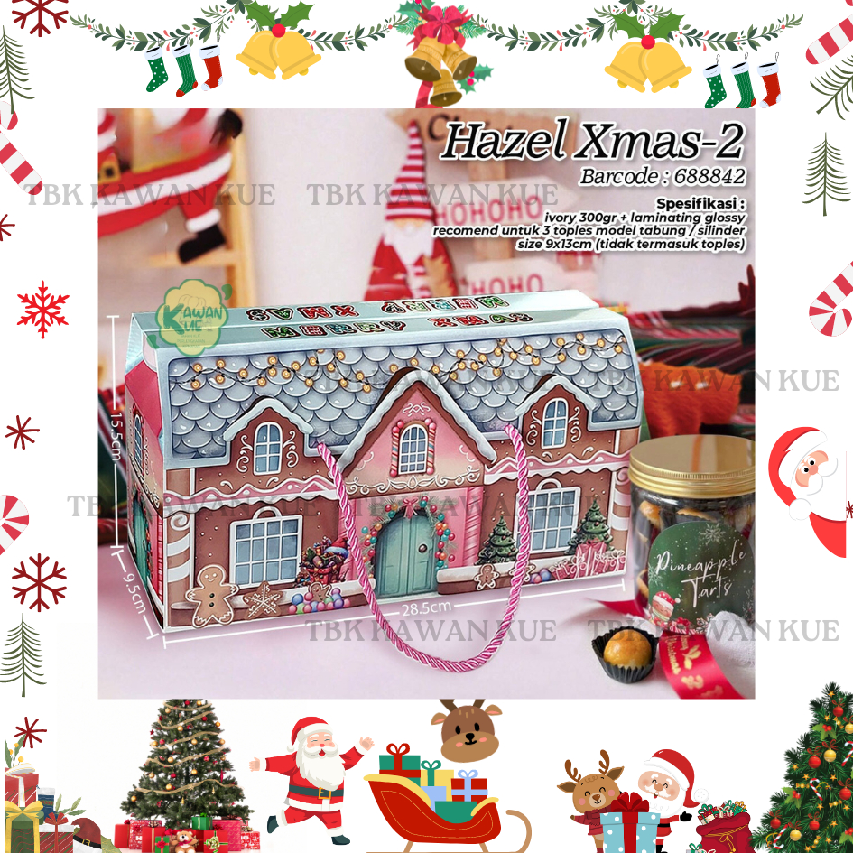 Jual BOX NATAL HAZEL XMAS - 2 / CHRISTMAS HAMPERS BOX / BOX HAMPERS ...