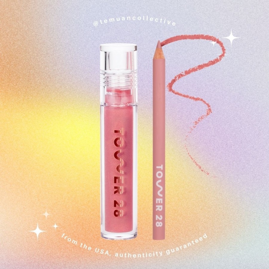 Jual Tower 28 Line + Shine Lip Kit - Towe28 OneLiner Lip Liner & Shine ...